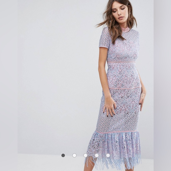 foxiedox | Dresses | Foxiedox Flourite Lace Midi Dress | Poshmark